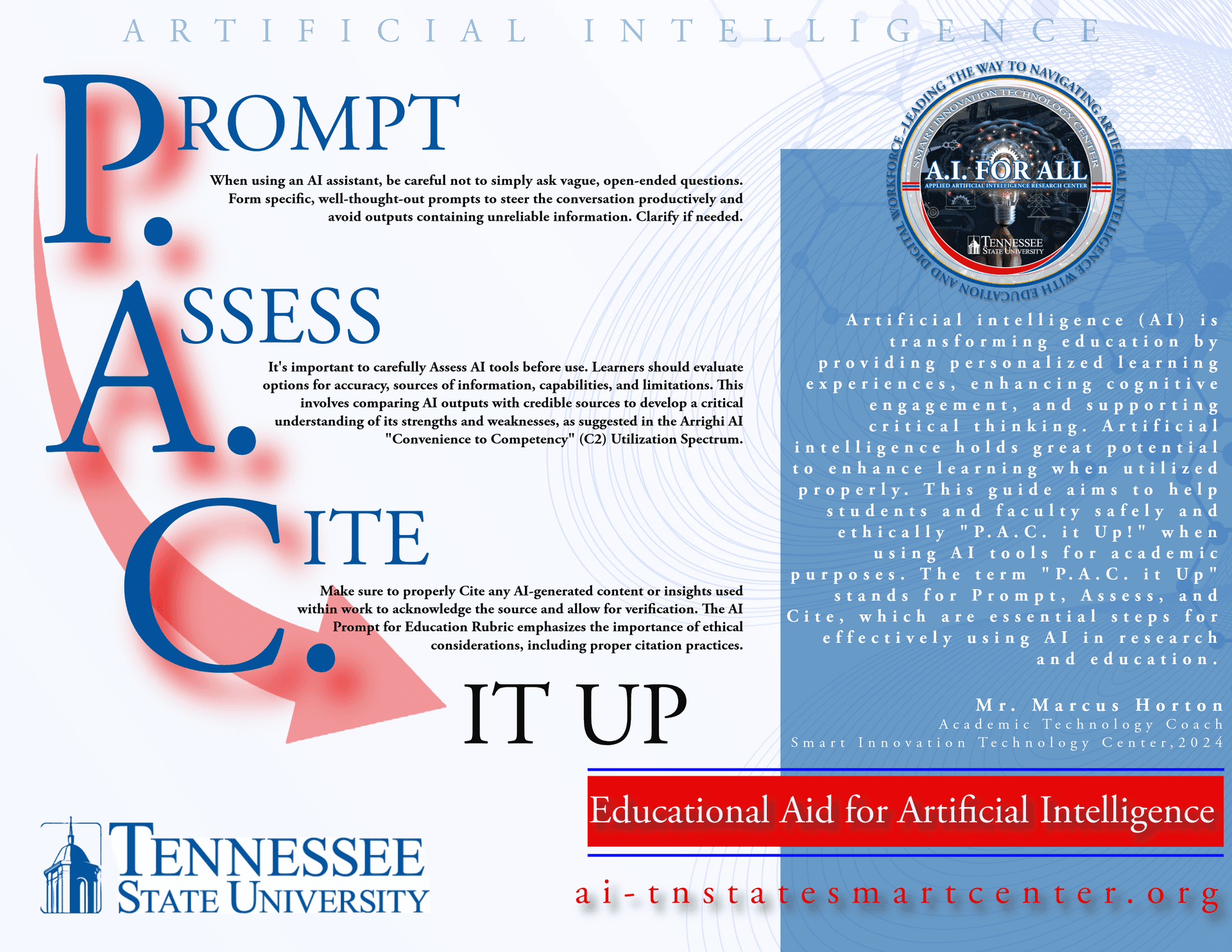TSU SMART Center P.A.C It Up Educational Aid